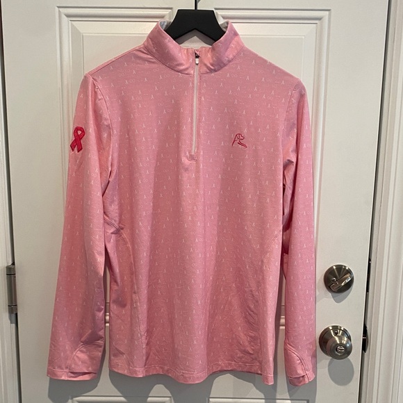 Rhoback | Tops | Rhoback Qzip Breast Cancer Ribbon Womens Size Large ...